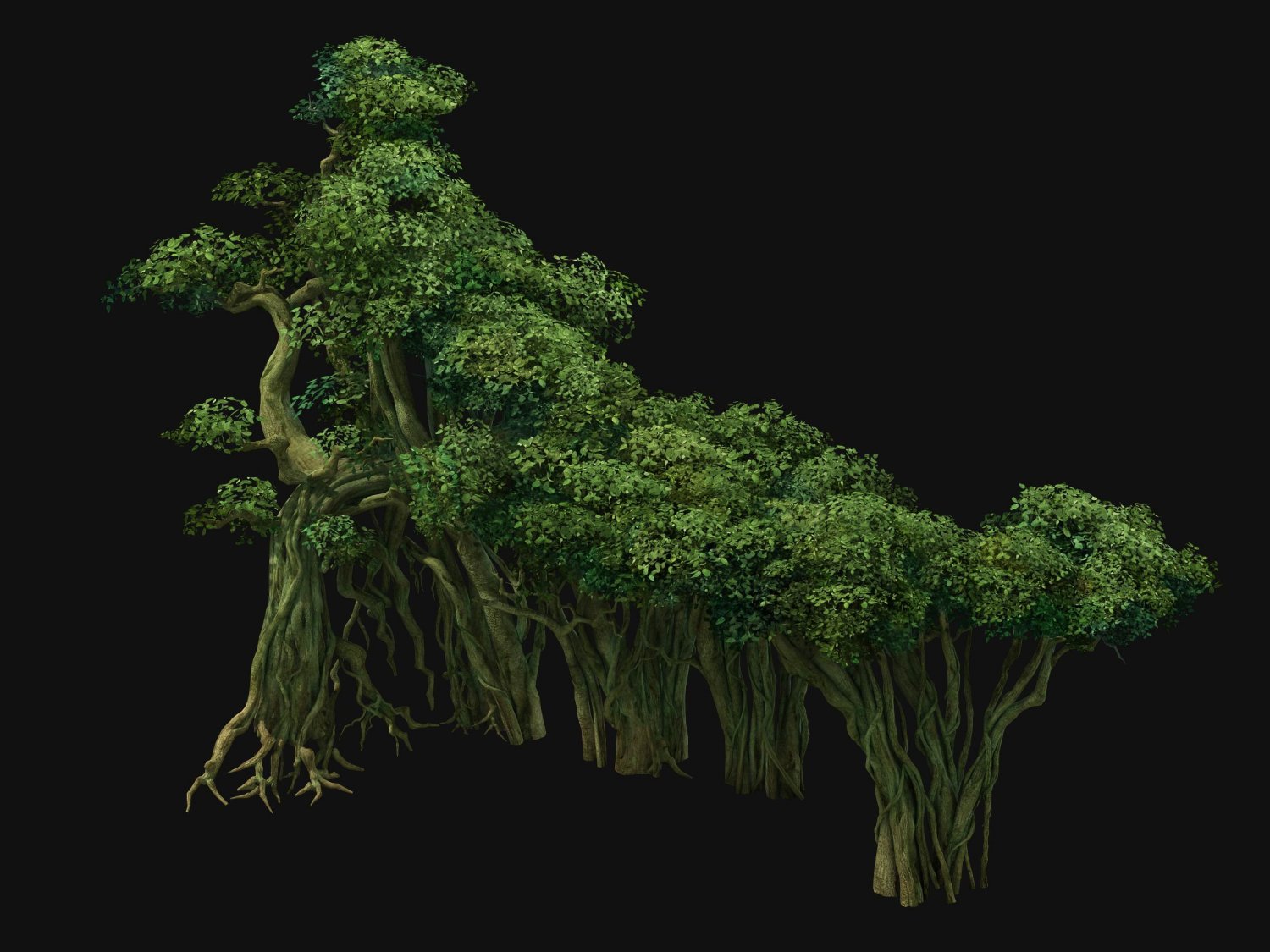 game model - forest - tree 10 3D Models in Decoration 3DExport