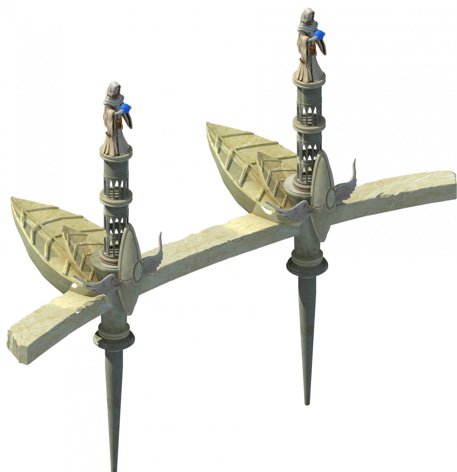 god of the country - floating platform 3D Models in Decoration 3DExport