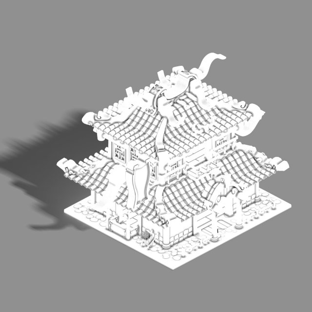 gang building - superior room 3D Model in Buildings 3DExport