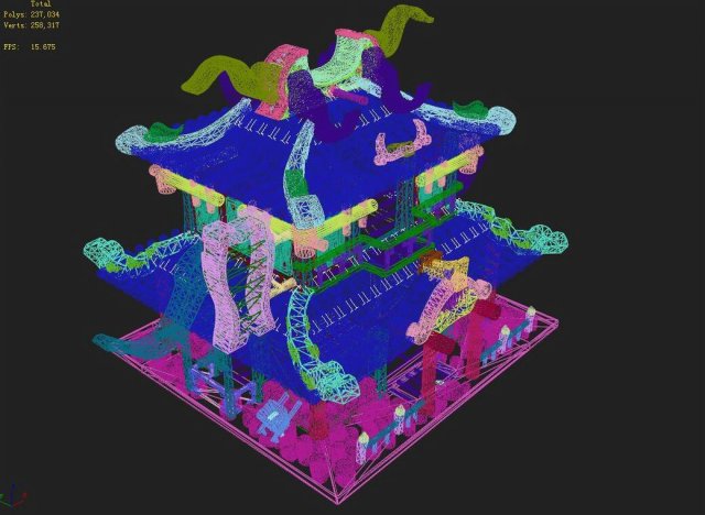 gang building - superior room 3D Model in Buildings 3DExport