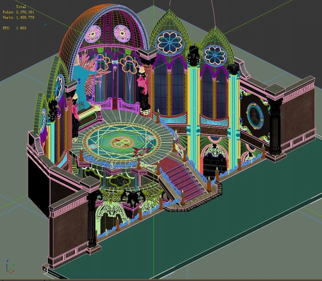 library - mysterious scroll seal hall 3D Models in Buildings 3DExport