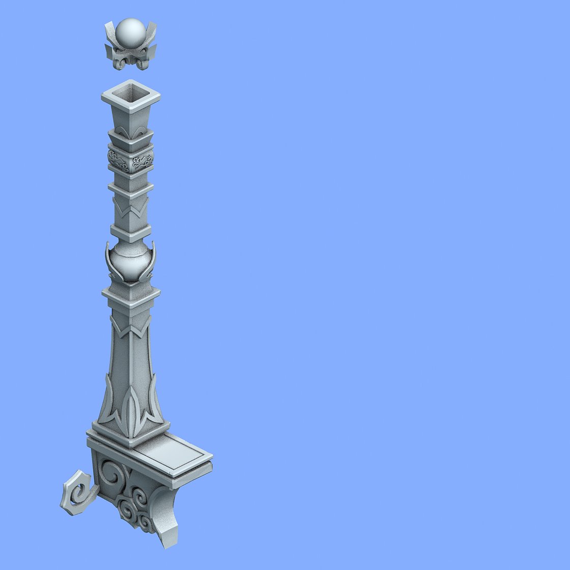 immortal flow taiwan - column 3D Models in Buildings 3DExport