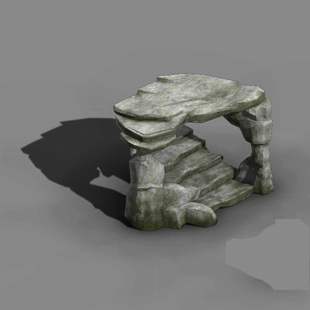 koike town - lanruo temple terrain shimen 3D Models in Buildings 3DExport