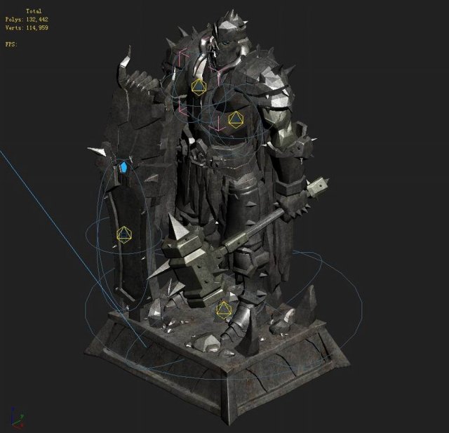 evil creator - stone - advanced death knight 05 3D Model in Buildings ...