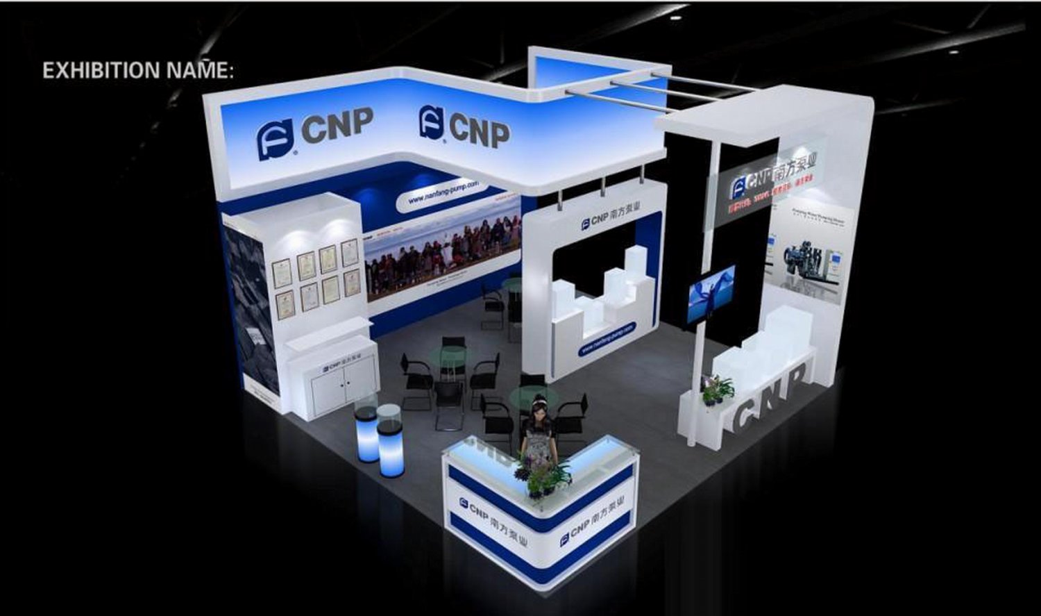 exhibition booth area 6x6 3dmax2009 3D Models in Exhibit 3DExport