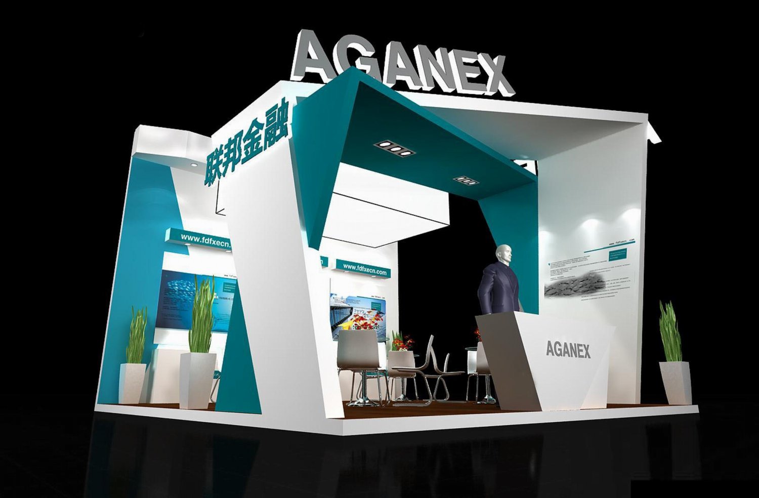 Exhibition booth area 6X6 3DMAX2009 3D Model in Exhibit 3DExport