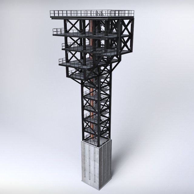 rocket launch platform 3D Model in Buildings 3DExport