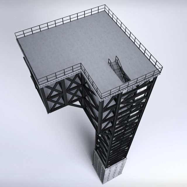rocket launch platform 3D Model in Buildings 3DExport