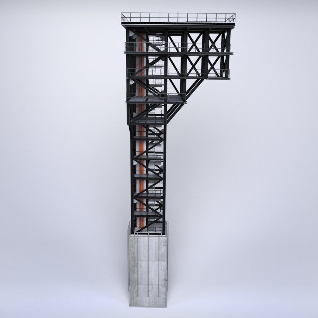rocket launch platform 3D Model in Buildings 3DExport