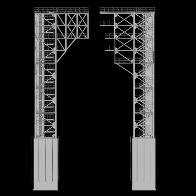 rocket launch platform 3D Model in Buildings 3DExport