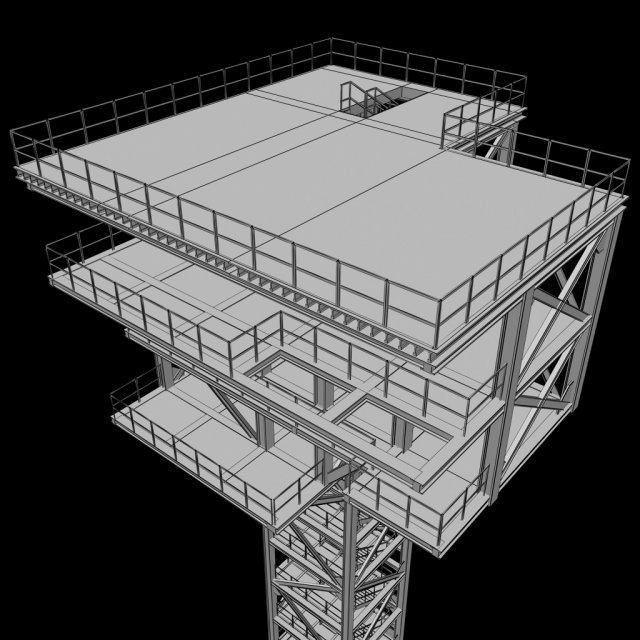 rocket launch platform 3D Model in Buildings 3DExport