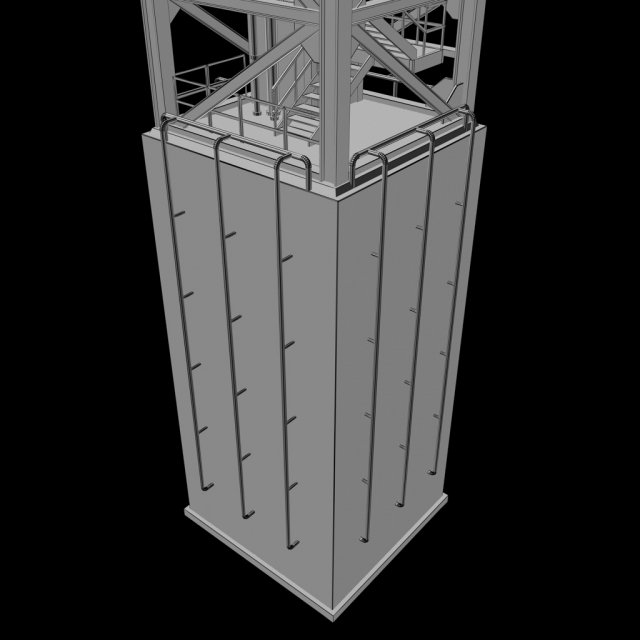 rocket launch platform 3D Model in Buildings 3DExport