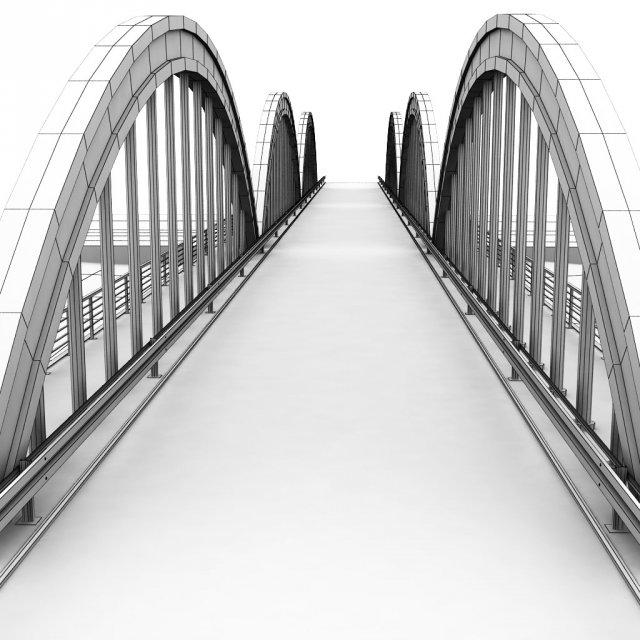 arch bridge 3D Model in Bridge 3DExport