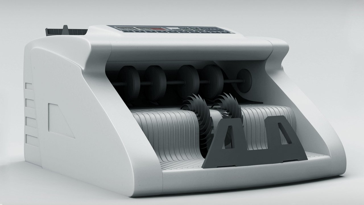Money Counter 3D Model in Computer 3DExport