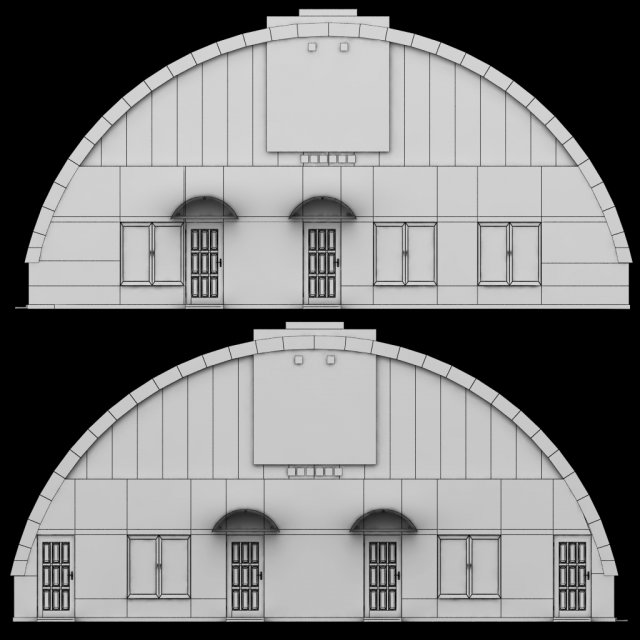 rounded building 3D Model in Buildings 3DExport