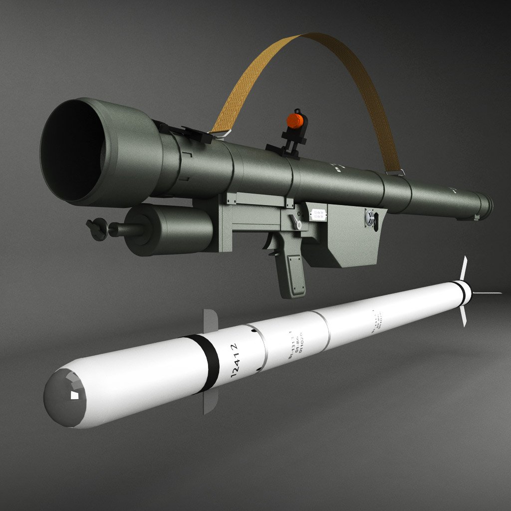 SA7 Gral Rocket Launcher Pack 3D Model in Heavy Weapon 3DExport