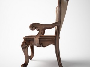 single classic leather chair armchair 3D Modell in Stuhl 3DExport