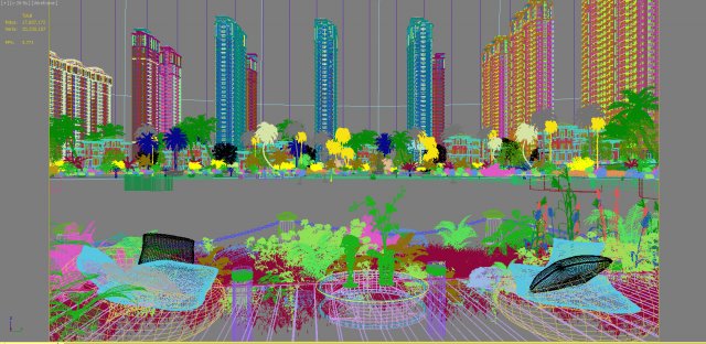 residential community landscape 50 3D Model in Buildings 3DExport