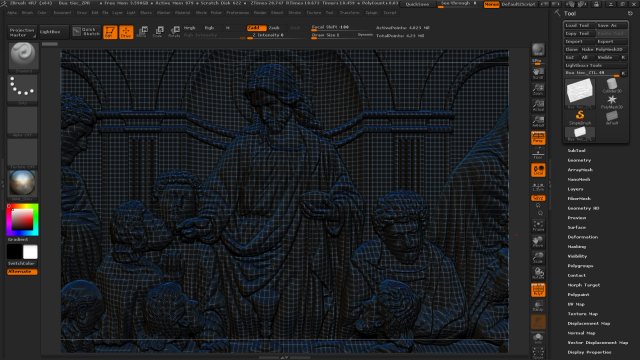 Cnc 3d relief model stl for router 3 axis - the last supper 3D Print ...