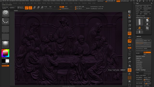 Cnc 3d relief model stl for router 3 axis - the last supper 3D Print ...