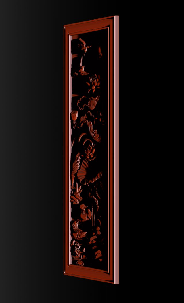 Lotus pattern relief design for CNC router 3D Baskı Modeli in ...