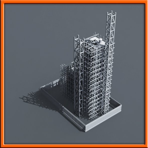 Building Construction 3D Model in Miscellaneous 3DExport