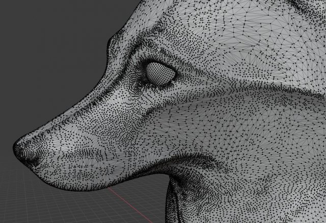 Highly detailed original for 3d print and CNC Fox 3D Print Model in ...