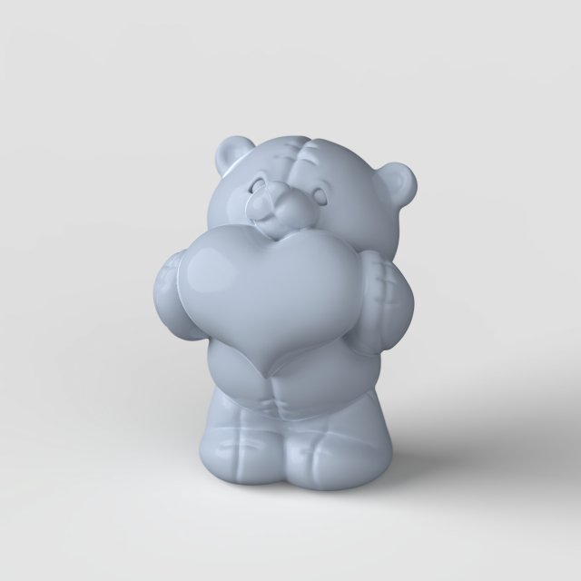 STL CNC Router file 3dprintable Teddy Bear Toy 3D Print Model in ...