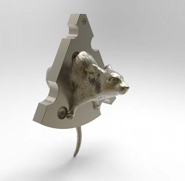 STL CNC Router file 3dprintable Mouse Pendant Home decor 3D Print Model ...