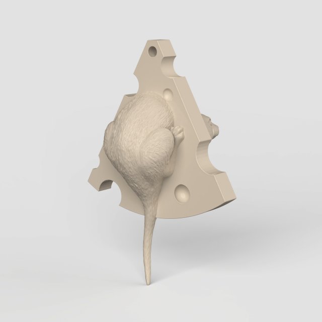 STL CNC Router file 3dprintable Mouse Pendant Home decor 3D Print Model ...