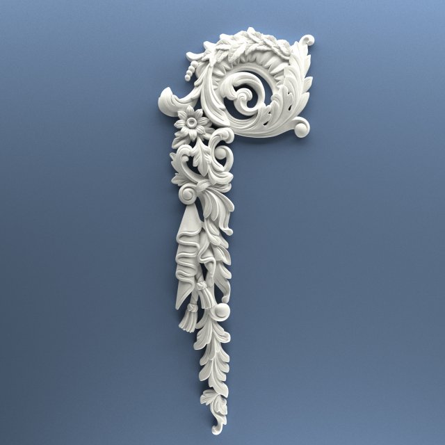 STL CNC Router file 3dprintable Classic Furniture fretwork relief Set 3 ...