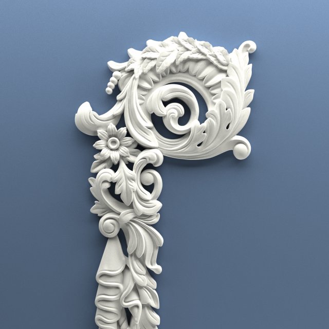 STL CNC Router file 3dprintable Classic Furniture fretwork relief Set 3 ...