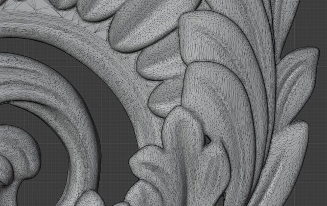 STL CNC Router file 3dprintable Classic Furniture fretwork relief Set 3 ...