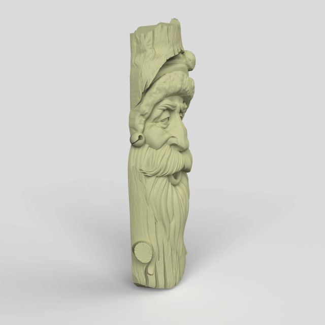STL CNC Router file 3dprintable Santa Tree Mask Modèles 3D en vedette ...