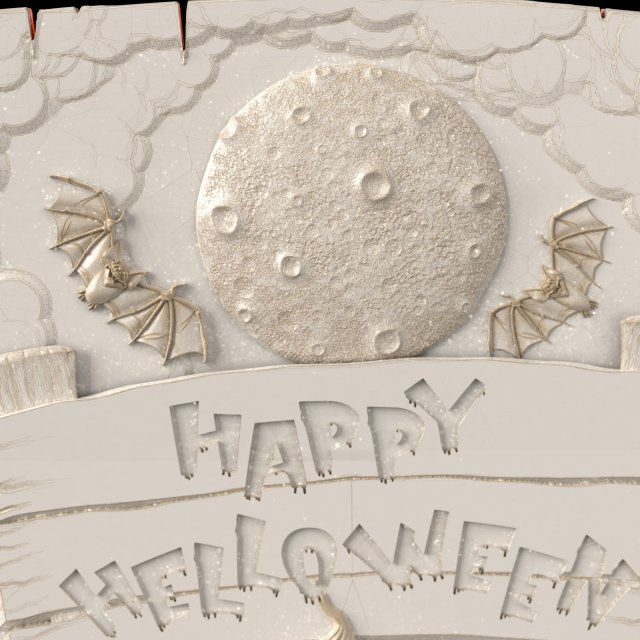 Stl Cnc Router File 3dprintable Halloween Panel 3d Print Model In Decor