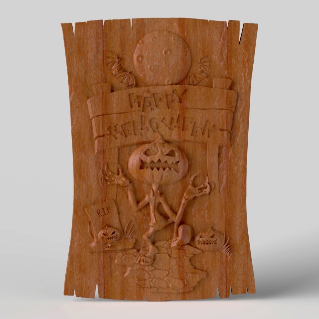 Stl Cnc Router File 3dprintable Halloween Panel 3d Print Model In Decor