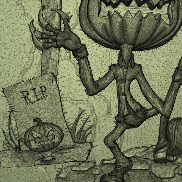 Stl Cnc Router File 3dprintable Halloween Panel 3d Print Model In Decor
