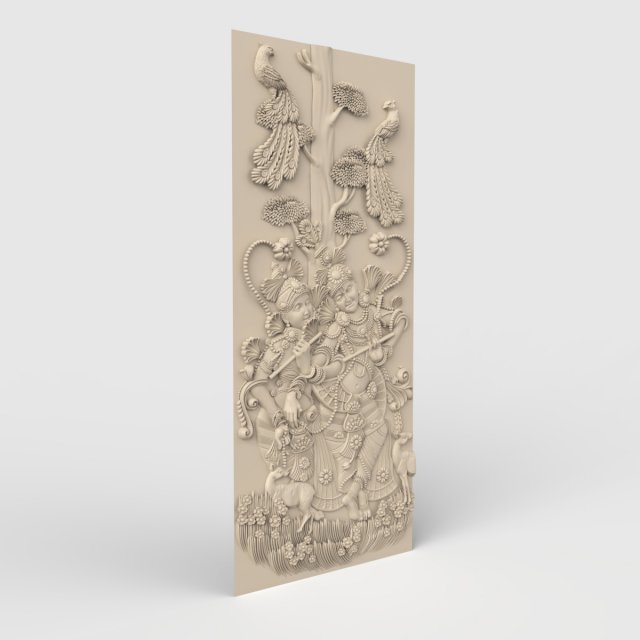 Stl Cnc Router File 3dprintable Indian Panel 3d Print Model In Decor