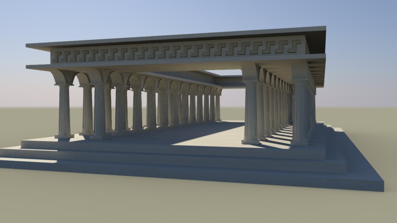 Greek temple 3D Model in Buildings 3DExport