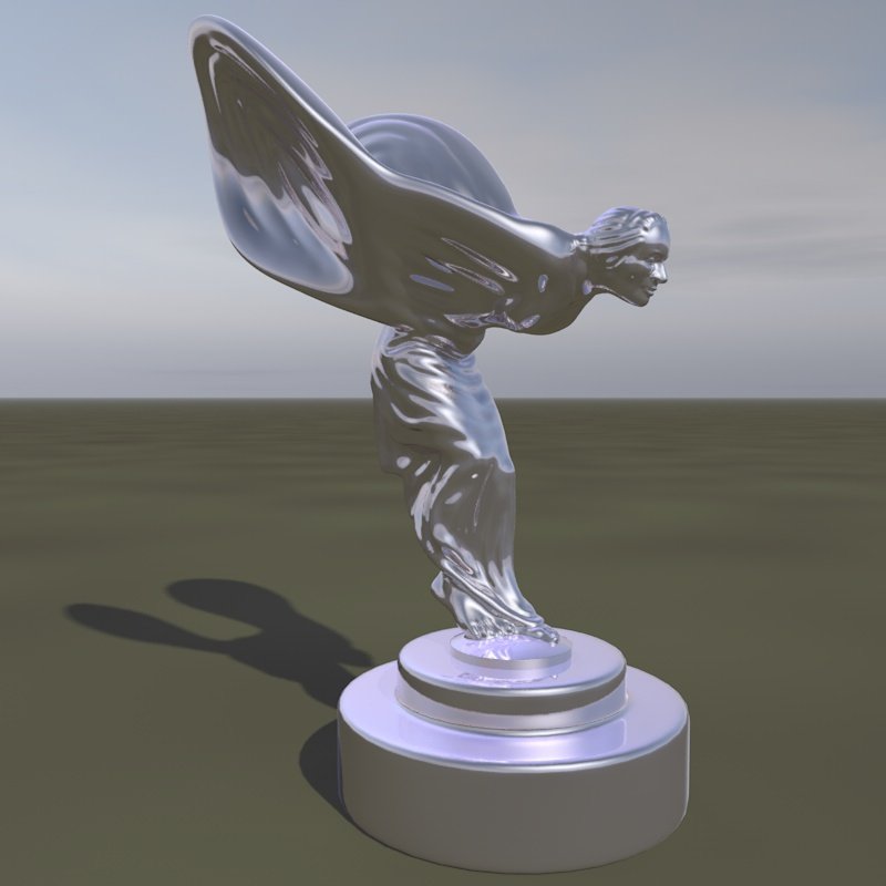 Spirit of Ecstasy - statuette of a woman 3D Model in Woman 3DExport