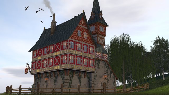 Tavern 3D Model in Landmarks 3DExport