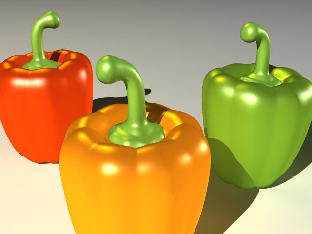 capsicum 3D Model in Vegetable 3DExport