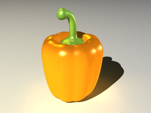 capsicum 3D Model in Vegetable 3DExport