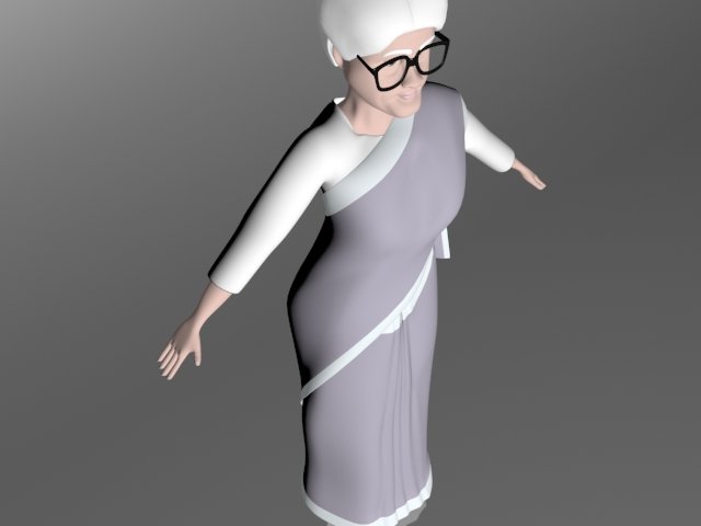 old woman 3D Model in Woman 3DExport