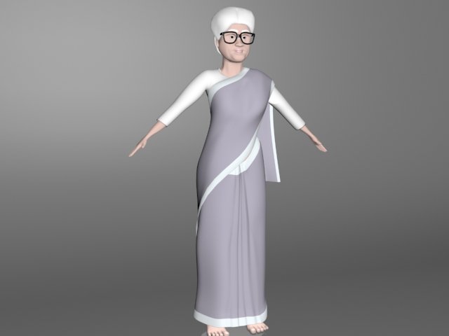 old woman 3D Model in Woman 3DExport
