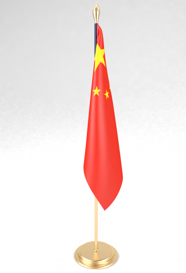 office flag china 3D Model in Miscellaneous 3DExport
