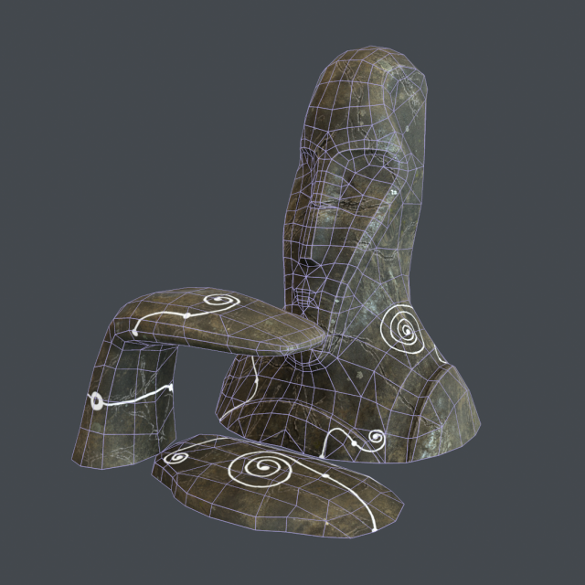 alien stone head 3D Model in Miscellaneous 3DExport