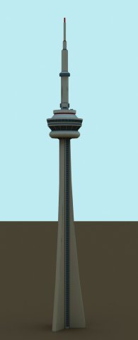 cn tower 3D Model in Buildings 3DExport