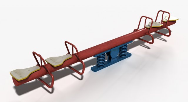 seesaw 3D Model in Environment 3DExport