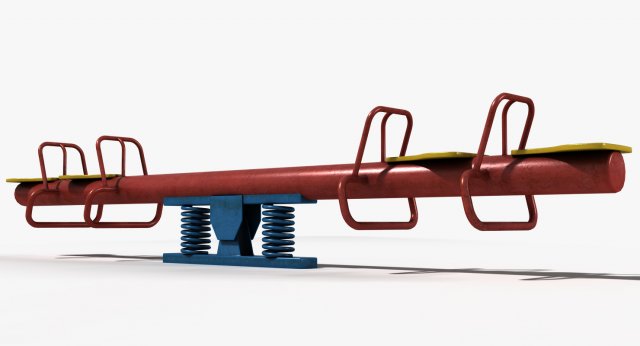 seesaw 3D Model in Environment 3DExport